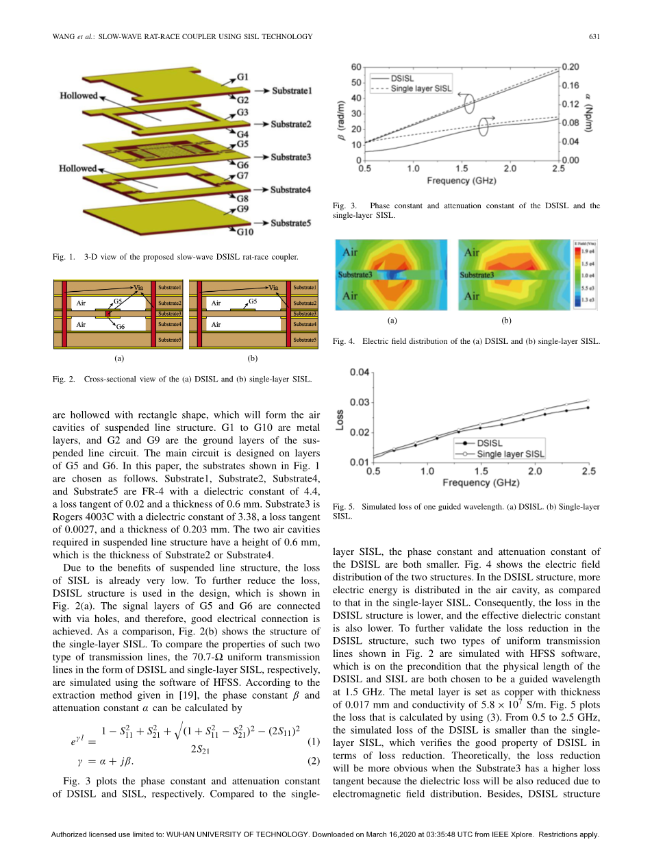 基于介质集成悬置线技术的慢波鼠种族耦合器外文翻译资料-文献翻译网